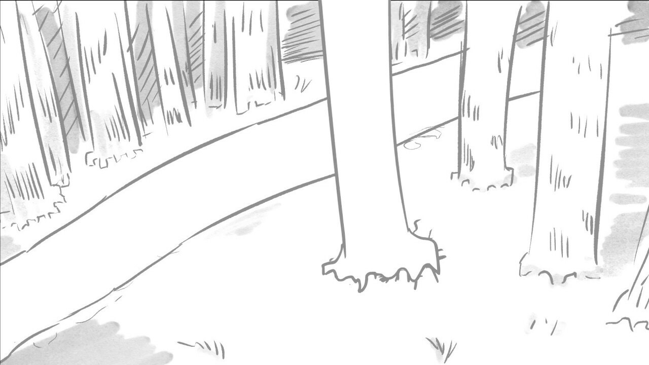 ArtStation - Tree Fall Animation