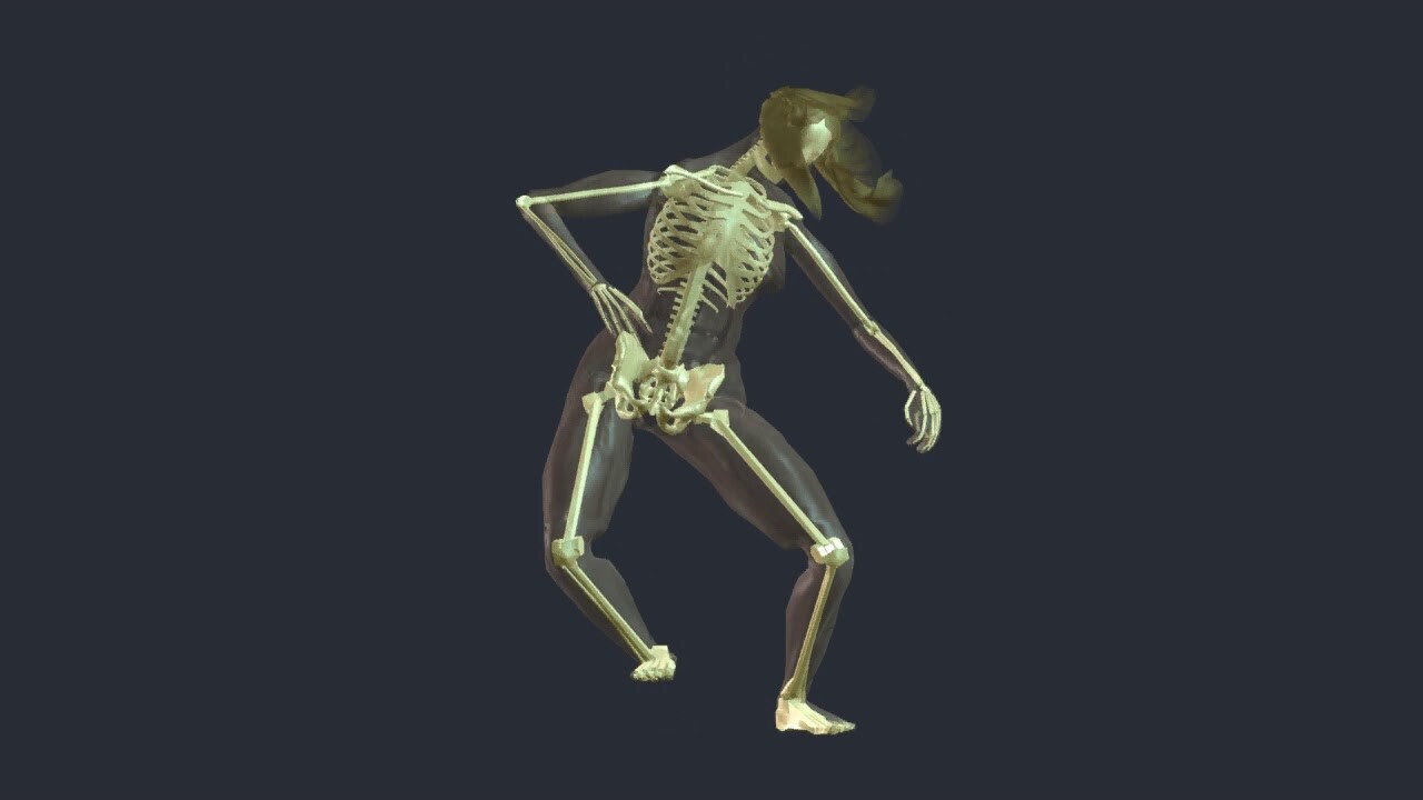 ArtStation - Bones and transparent body