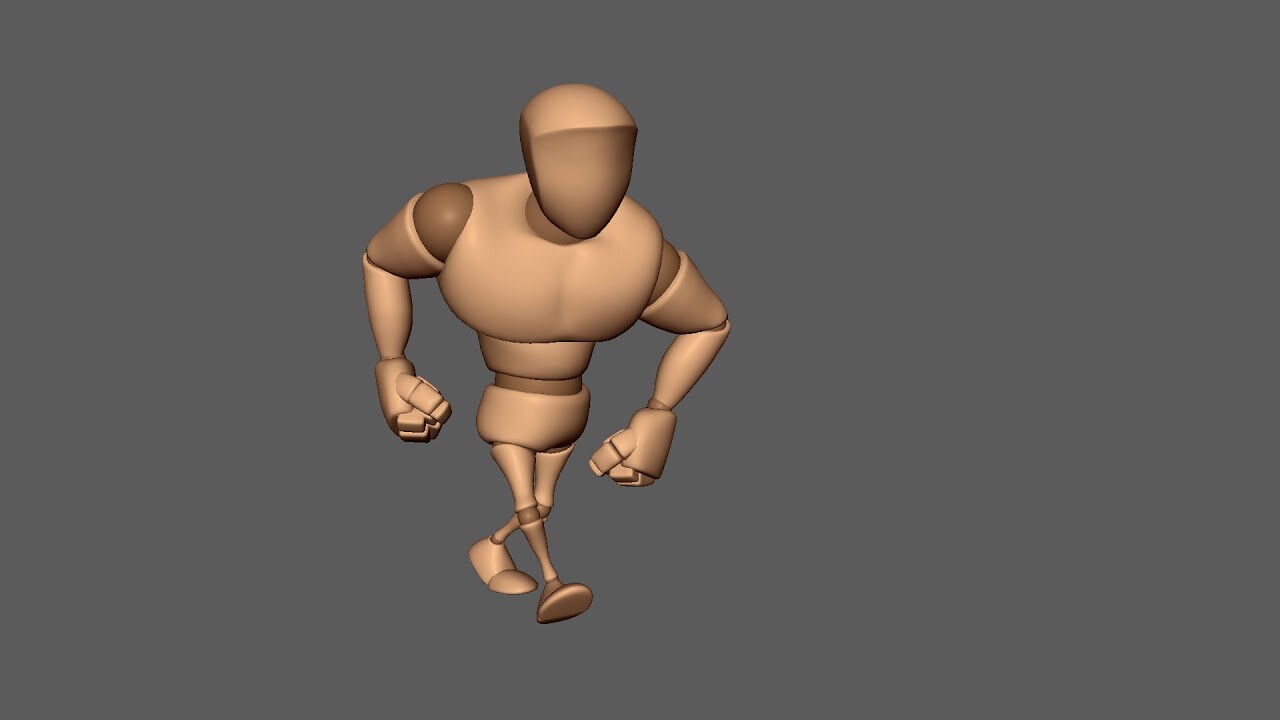 ArtStation - Tough Guy Walk Cycle