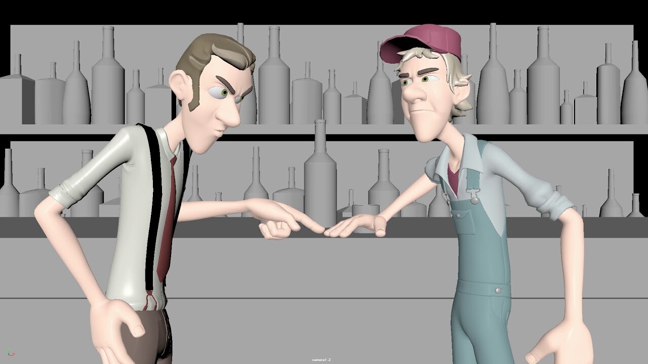 ArtStation - Bar Dialogue Scene