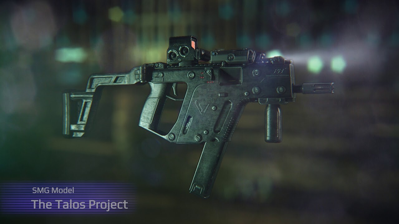 ArtStation - The Talos Project: SMG Lighting Test Turntable