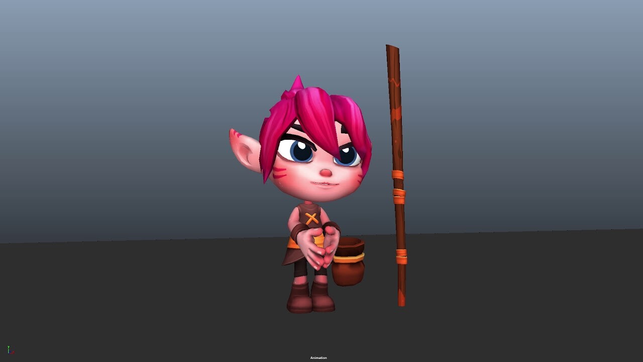 ArtStation - Idle animation Lily