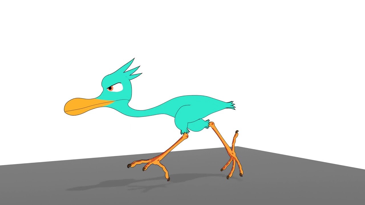 ArtStation - bird thing animation practice