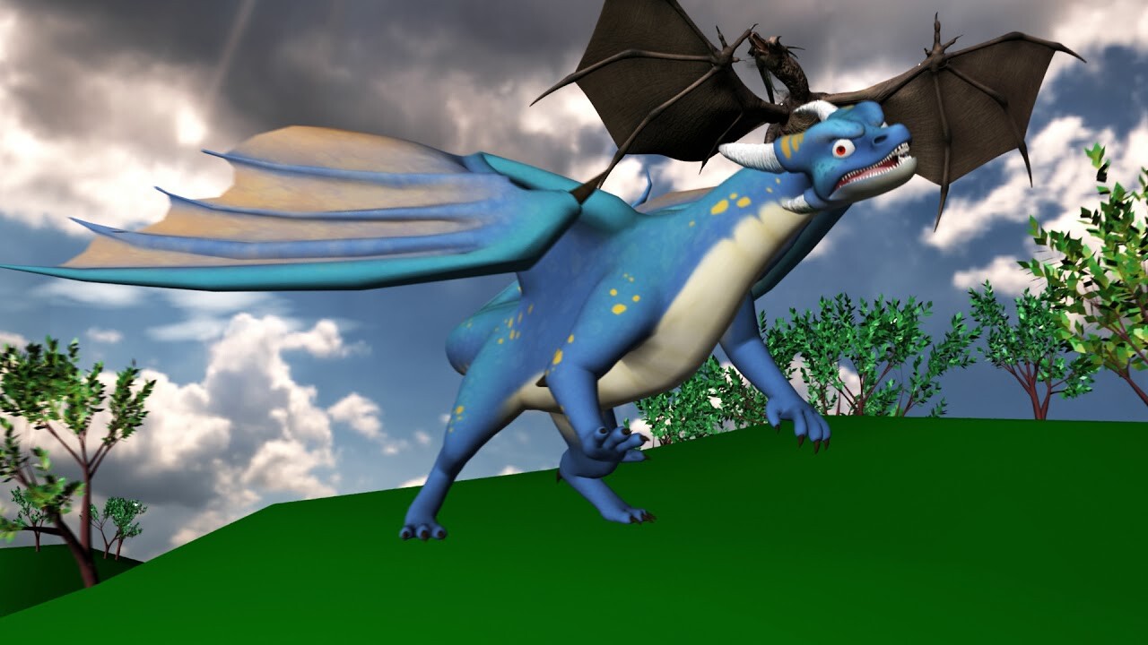 ArtStation - Dragons Character Animation