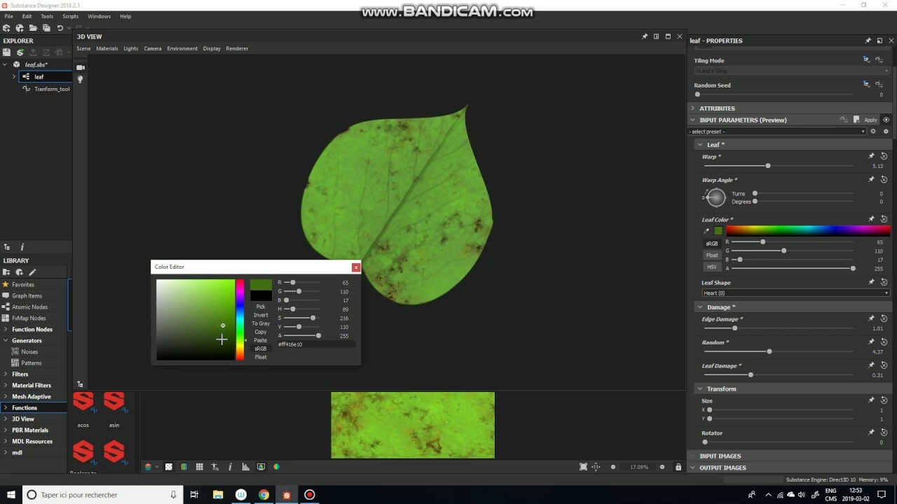 ArtStation - Procedural Leaf Generator