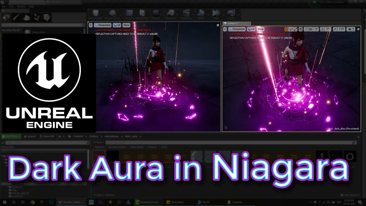 ArtStation - Unreal Engine Dark Aura in Niagara