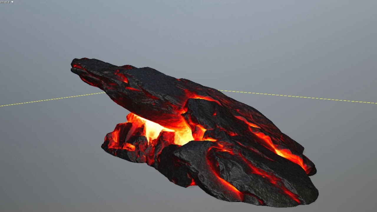 ArtStation - lava rocks