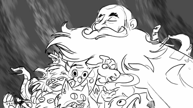 ArtStation - Blue God (storyboard and animatic)