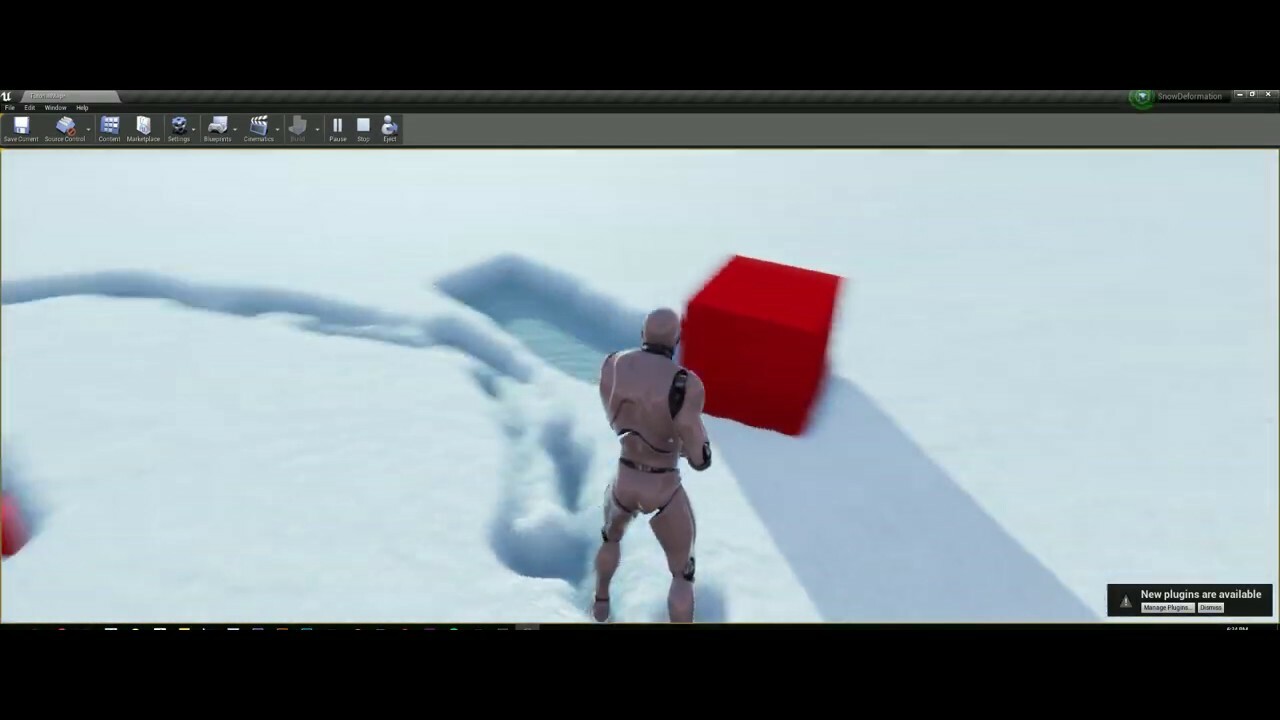ArtStation - Snow deformation with smooth fall off (UE4)