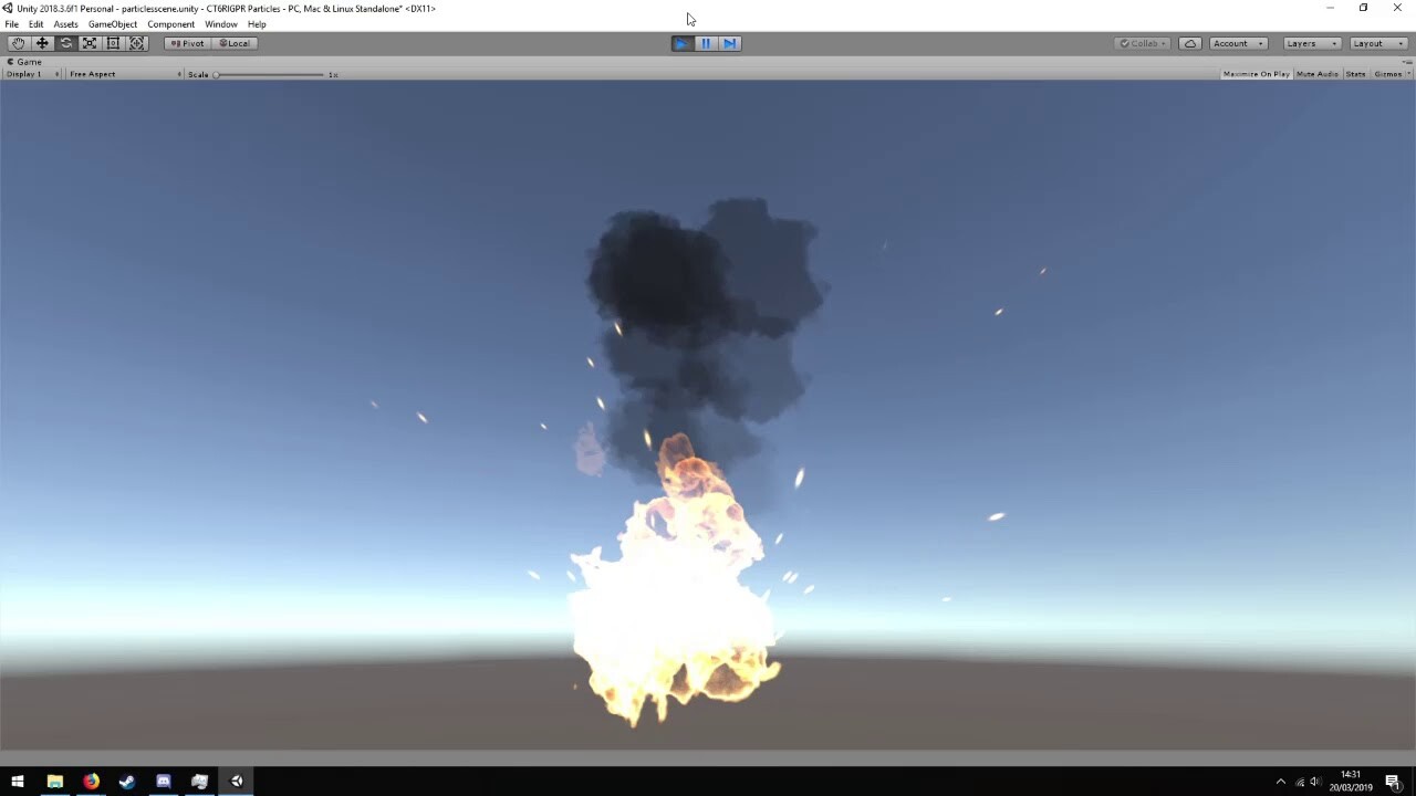 ArtStation - Royal Navy Fire Marshaling VR Simulator - Particle Effects