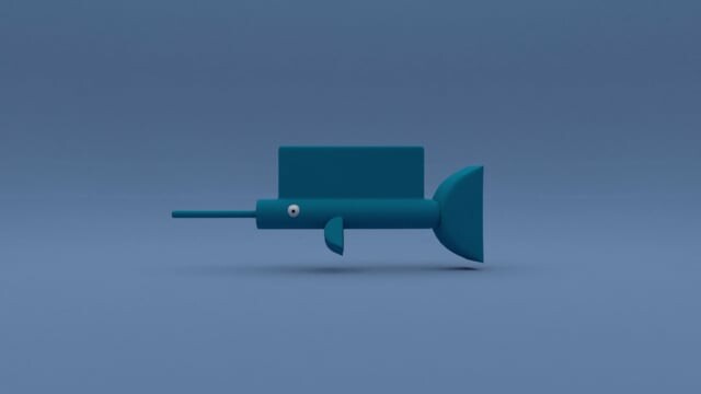 ArtStation - Minimalistic Swordfish 3D Animation