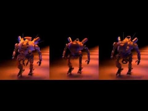 ArtStation - Age Of Mecha run cycles