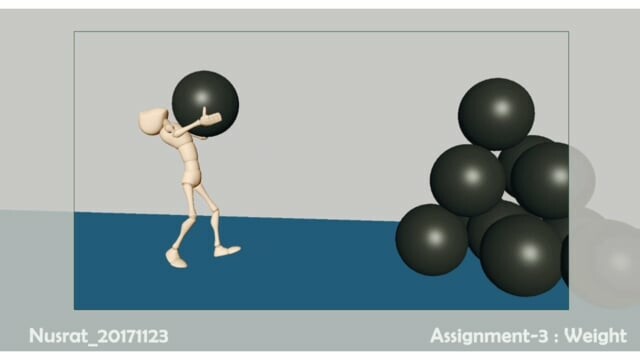 ArtStation - Weight animation