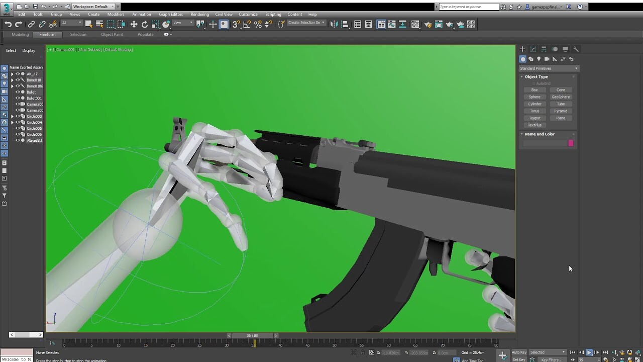 ArtStation - Gun Idle Animation