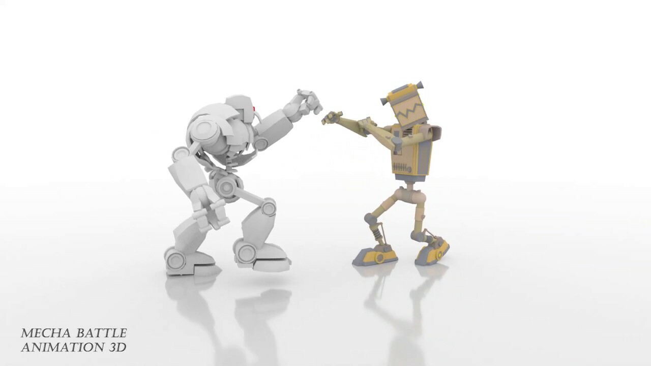ArtStation - Mecha Battle - Animation 3D - Jérémy Provost