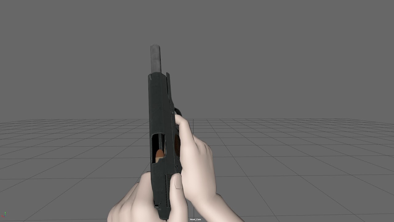 ArtStation - Pistol Draw animation