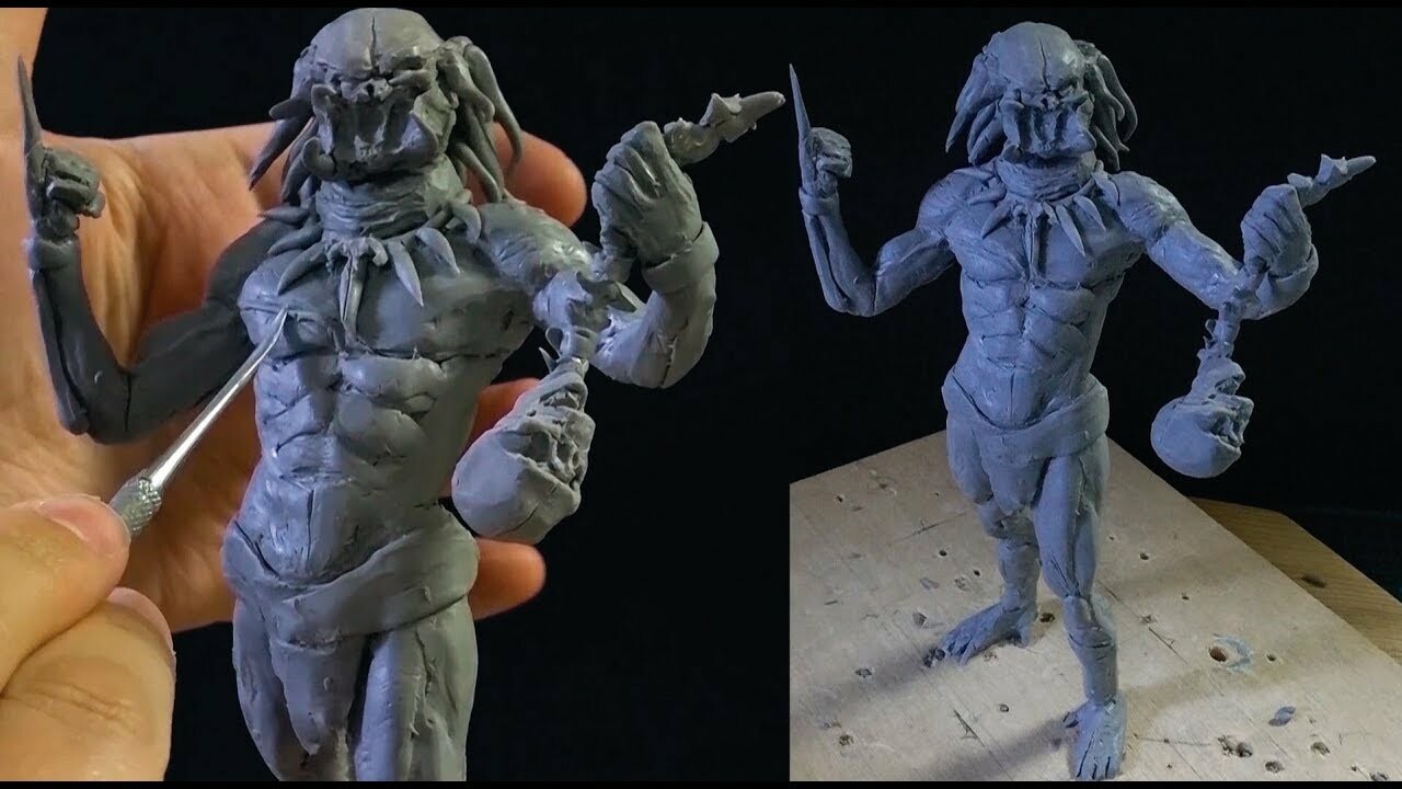ArtStation - Predator Figure sculpting
