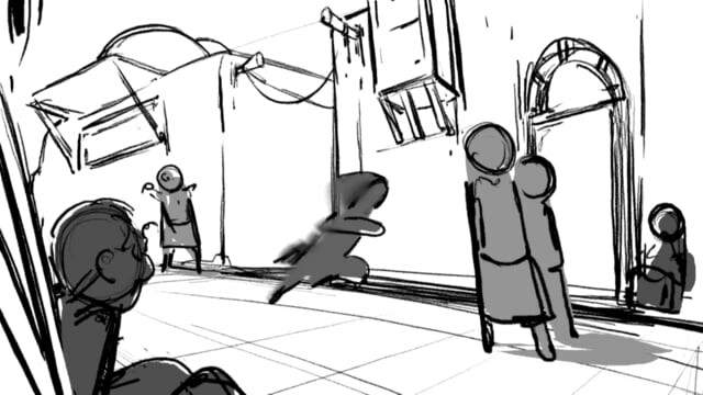 ArtStation - An action sequence storyboard