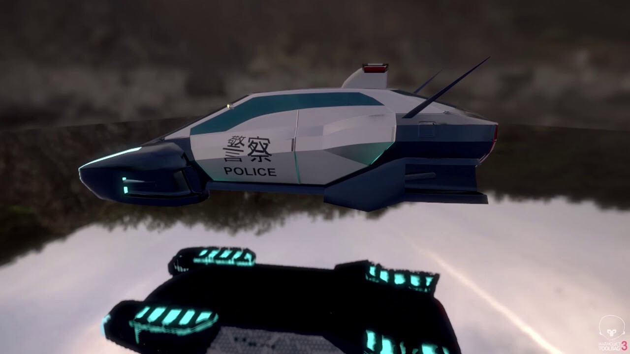 ArtStation - Sci-Fi Police Car