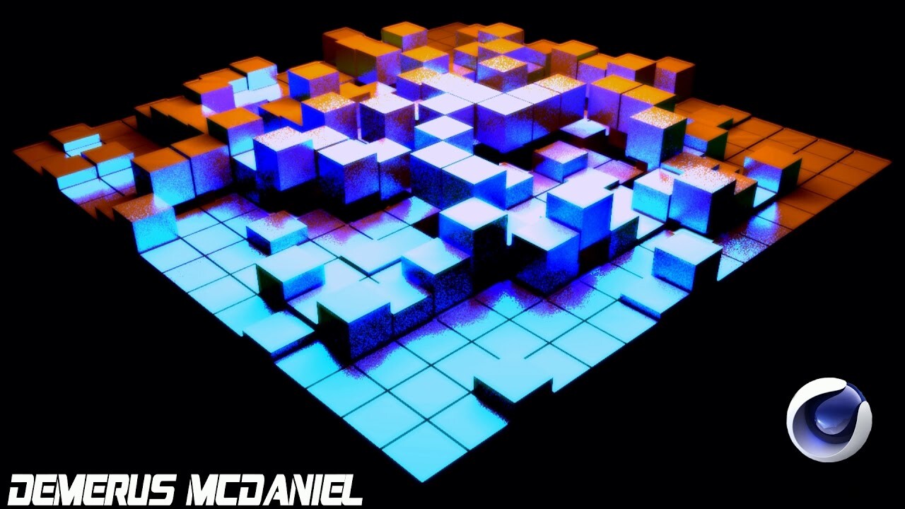 ArtStation - Rising Cubes Animation