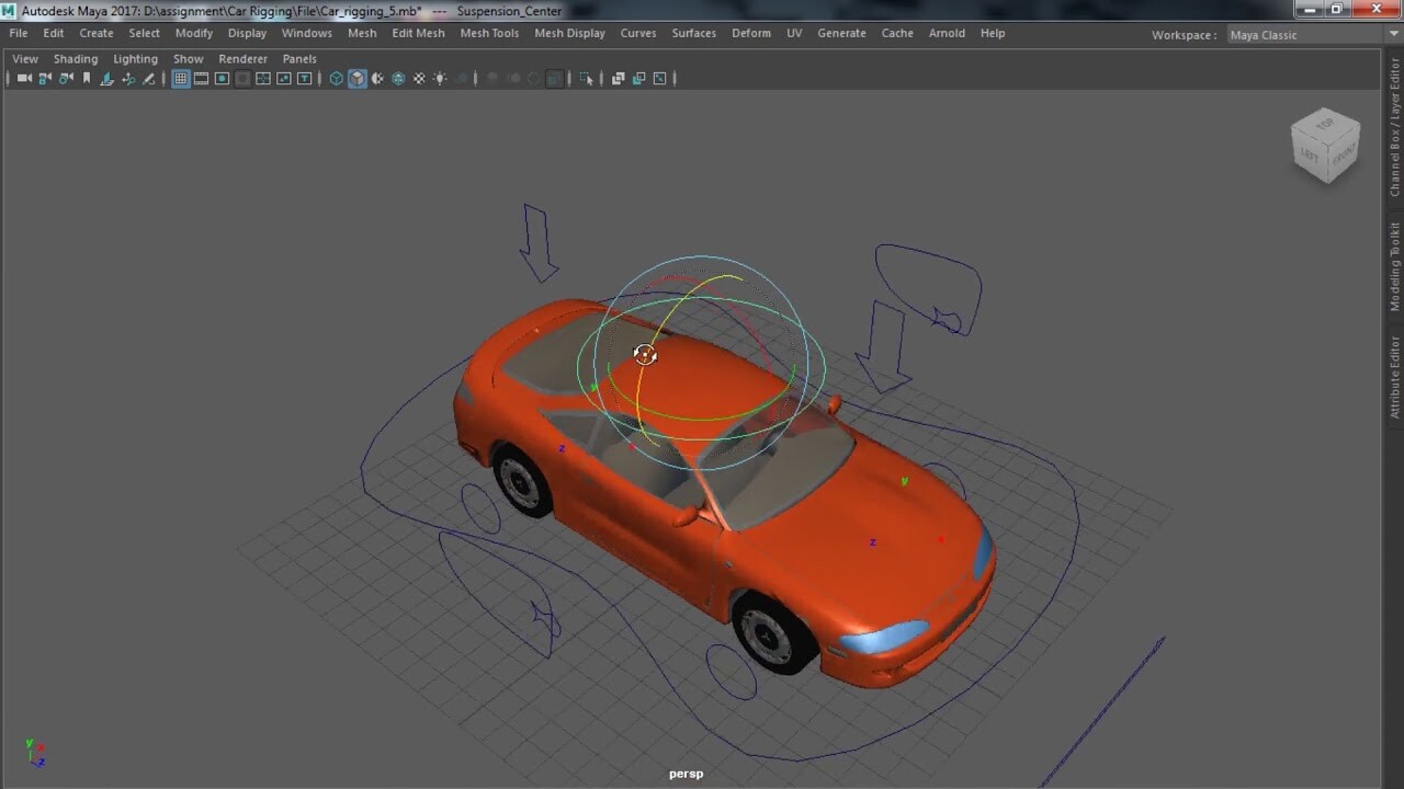 ArtStation - Car Rigging with Controllers