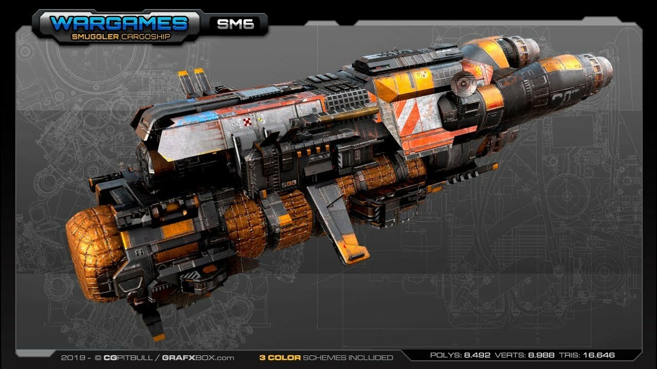 ArtStation - Spaceship "Smuggler Cargoship"