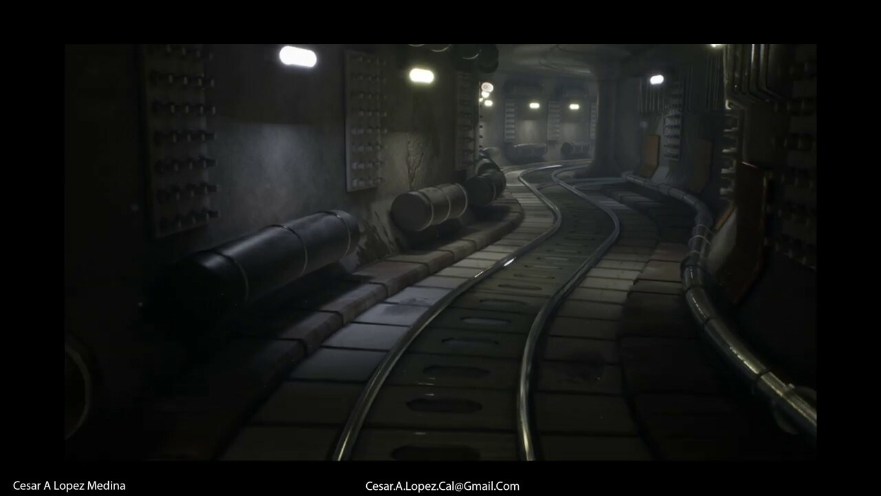 ArtStation - Under Ground Train Environment
