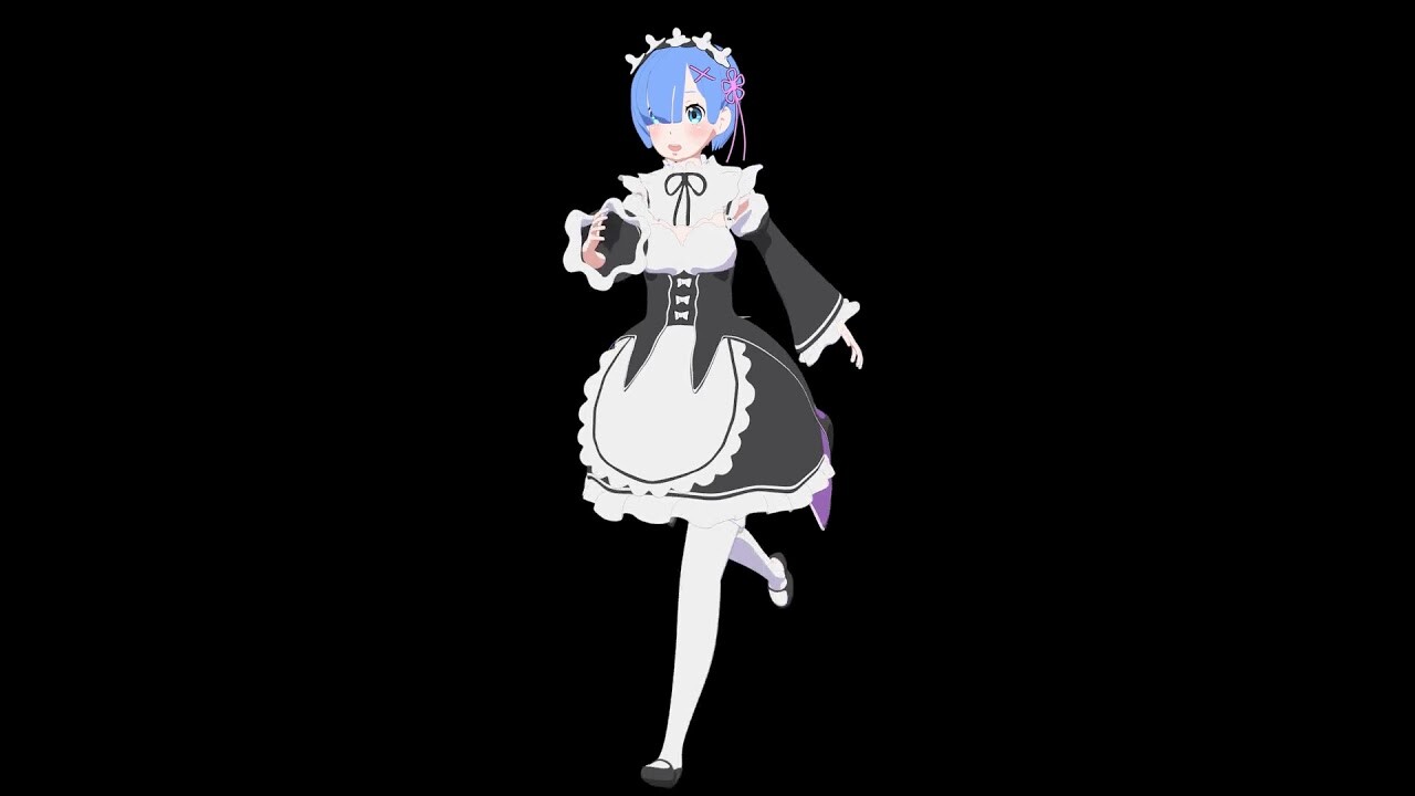 ArtStation - Re:zero Rem Running Animation