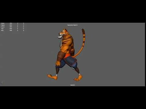 ArtStation - Tiger_Biped_Walk