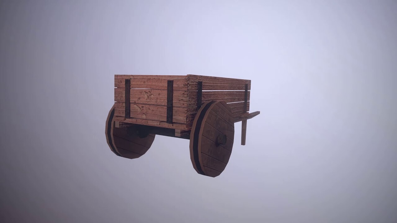 ArtStation - Medieval cart by Santhosh | Game Ready