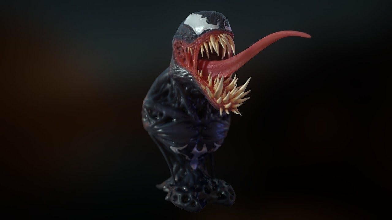 ArtStation - zbrush Venom 练习 毒液