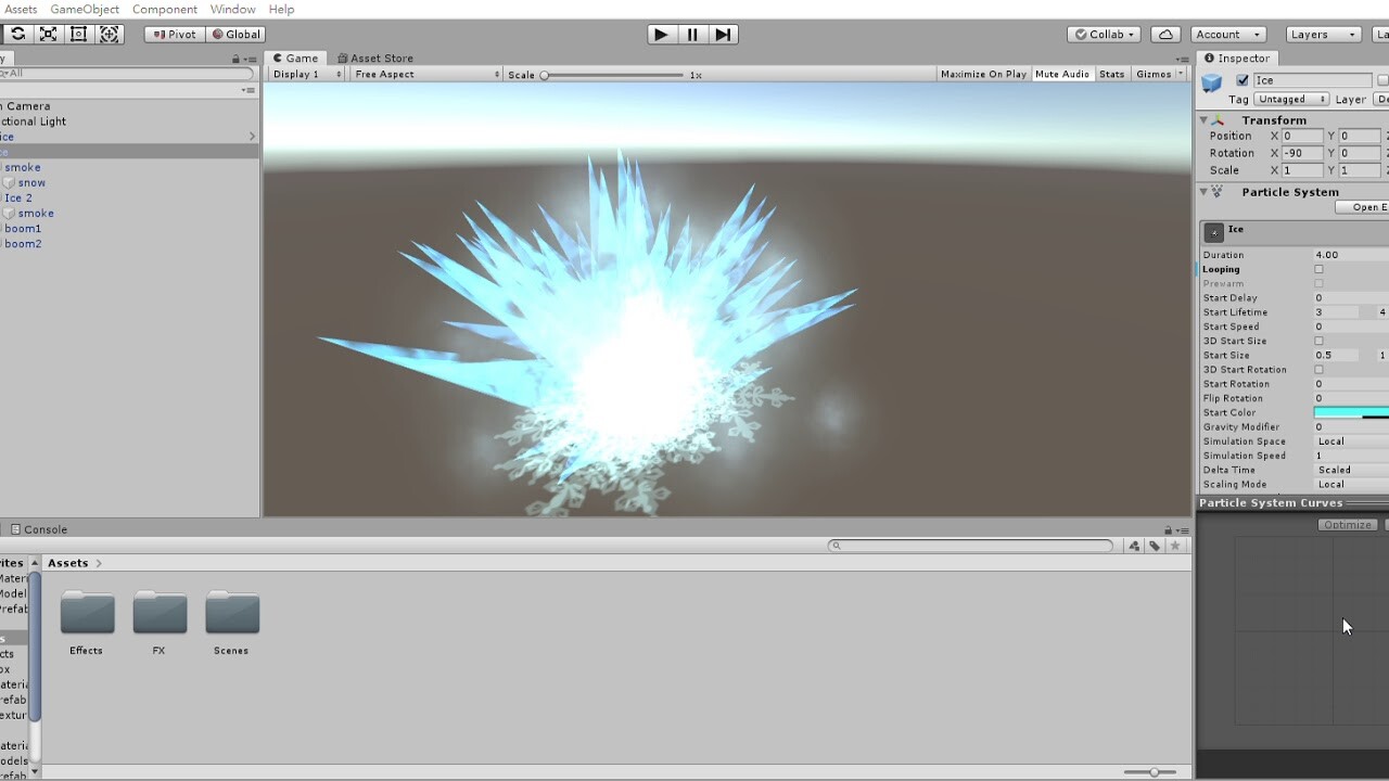 ArtStation - unity Effect Ice magic attack