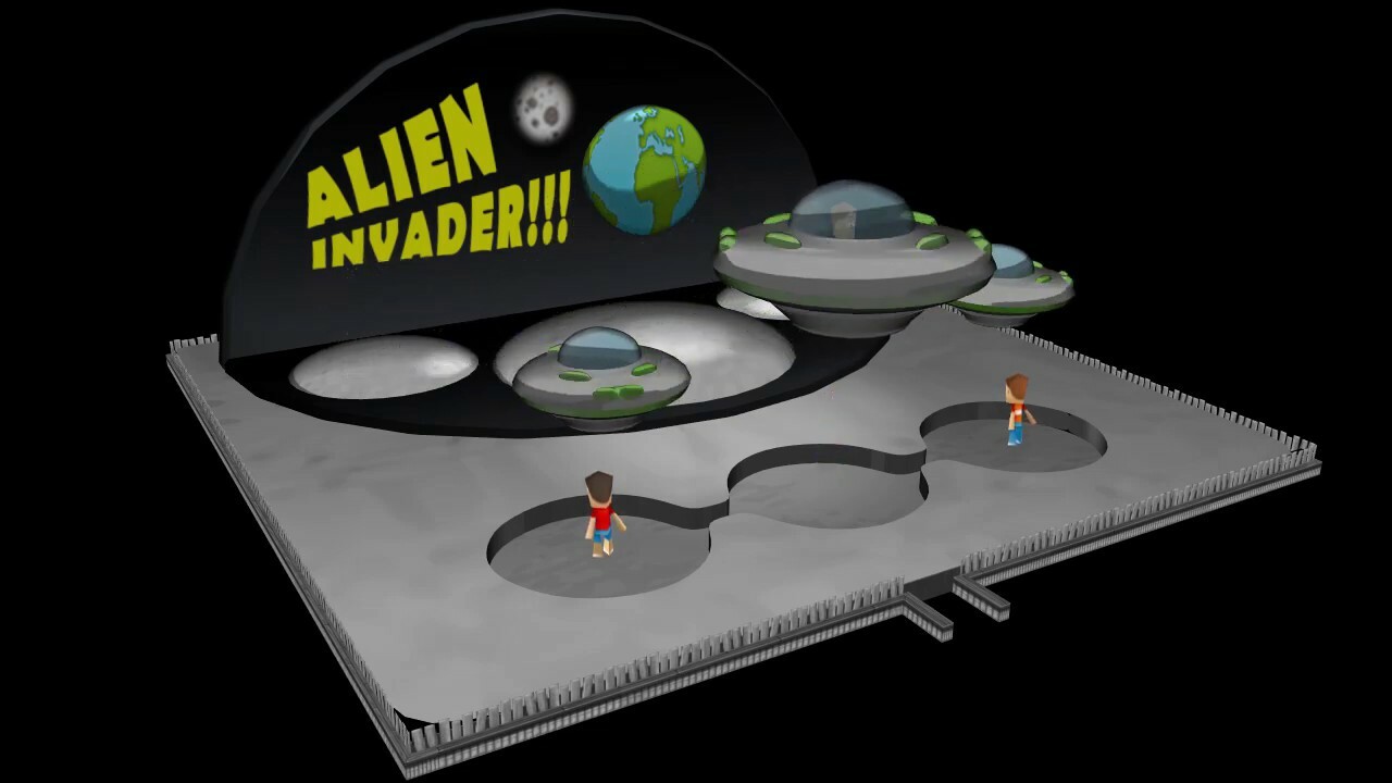 ArtStation - Mobile Game Asset - Alien Invader Ride