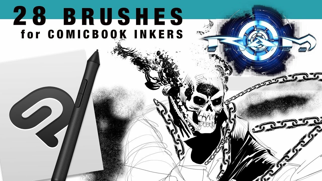 ArtStation - 28 Brushes For Comic Book Artist Clip Studio Paint