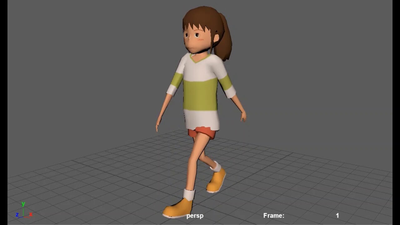 ArtStation - Chihiro Walking Animation