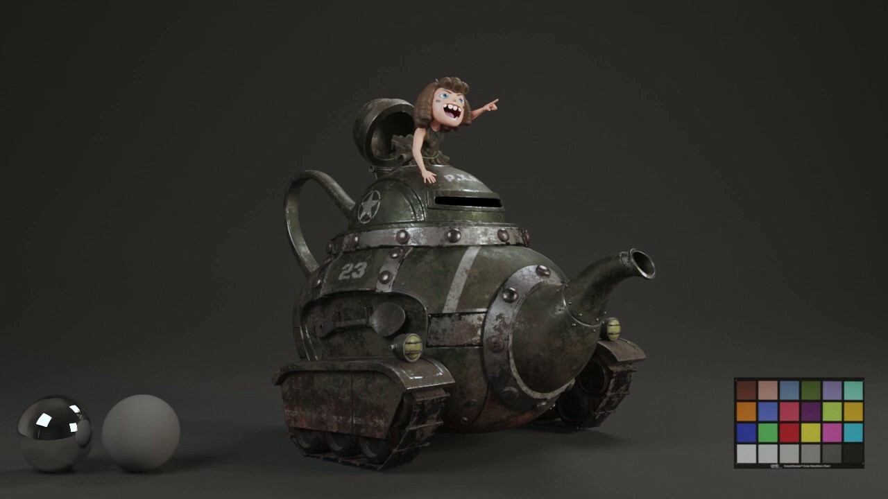 ArtStation - Pixar's RenderMan Challenge - Rolling Teapot