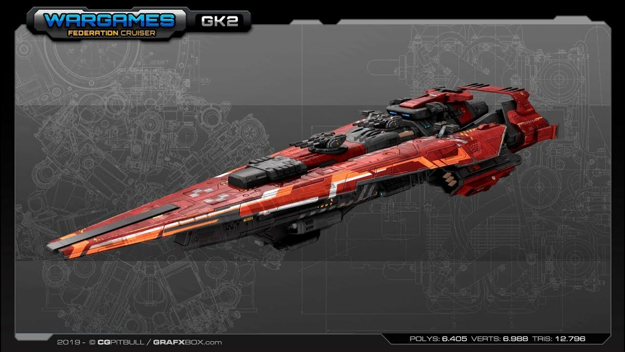 ArtStation - Federation Cruiser GK2