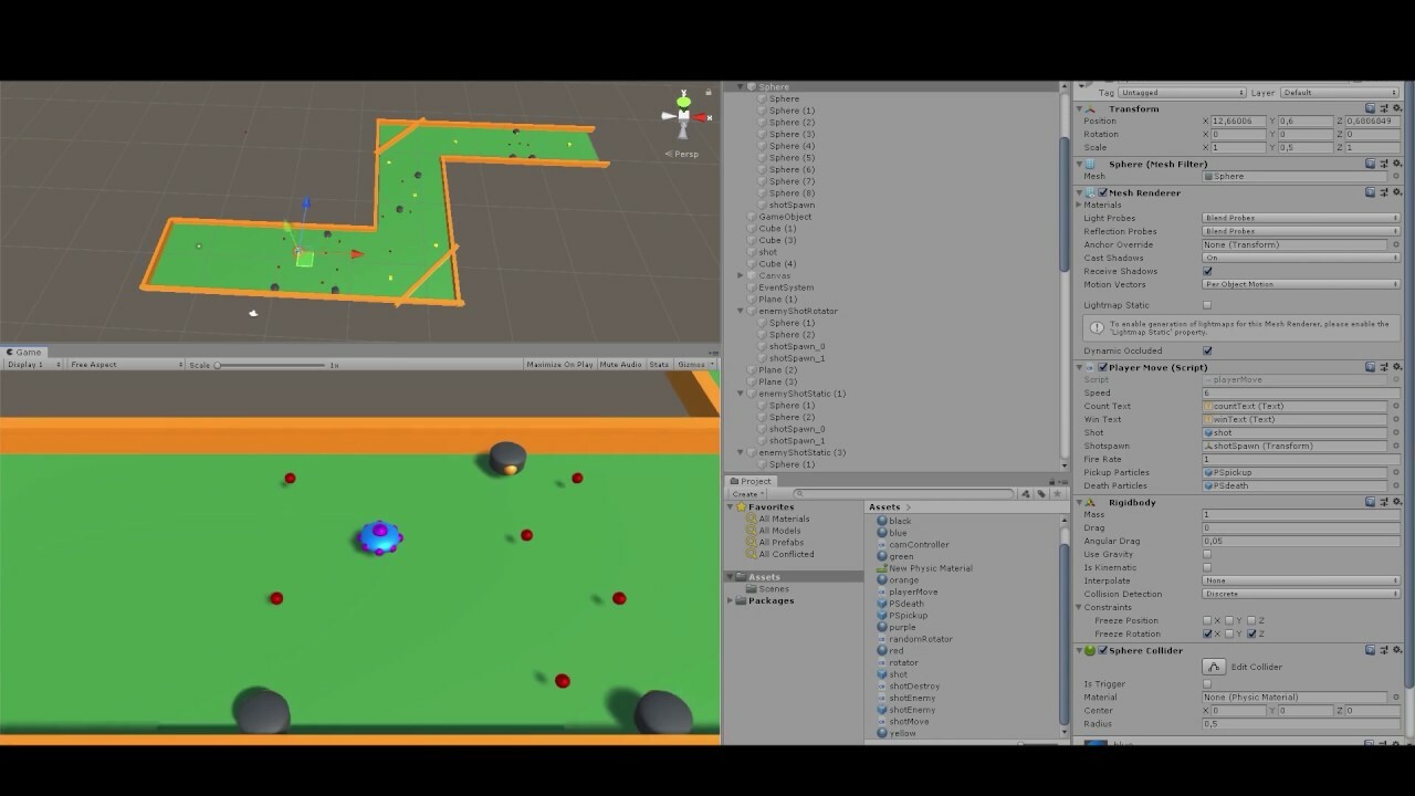 aitor mendia - Making a Basic Game in Unity 3D - Ufo Ship go through