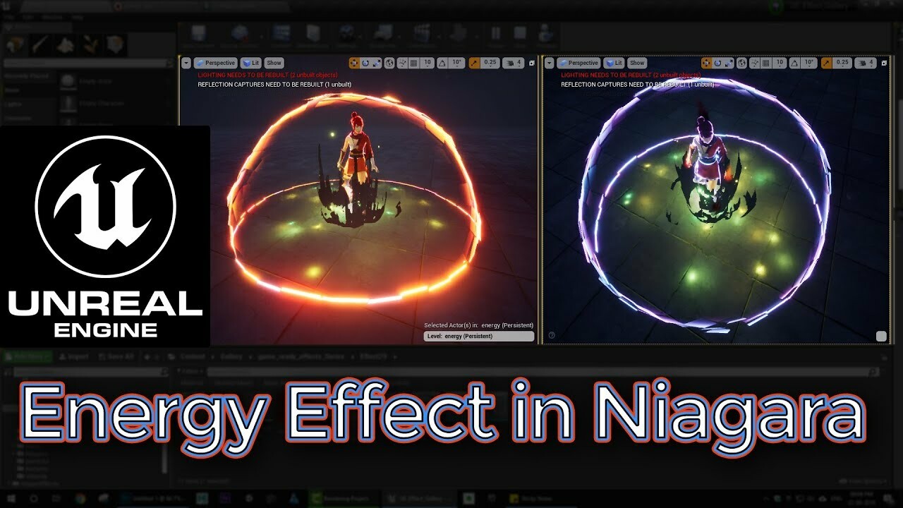 ArtStation - Energy Effect Unreal Engine Niagara Tutorial