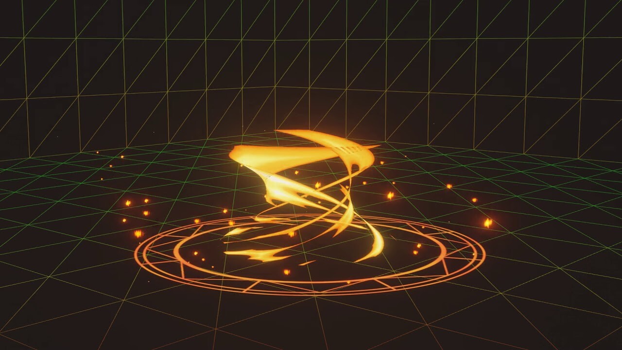 ArtStation - Anime NPR Fire Spell