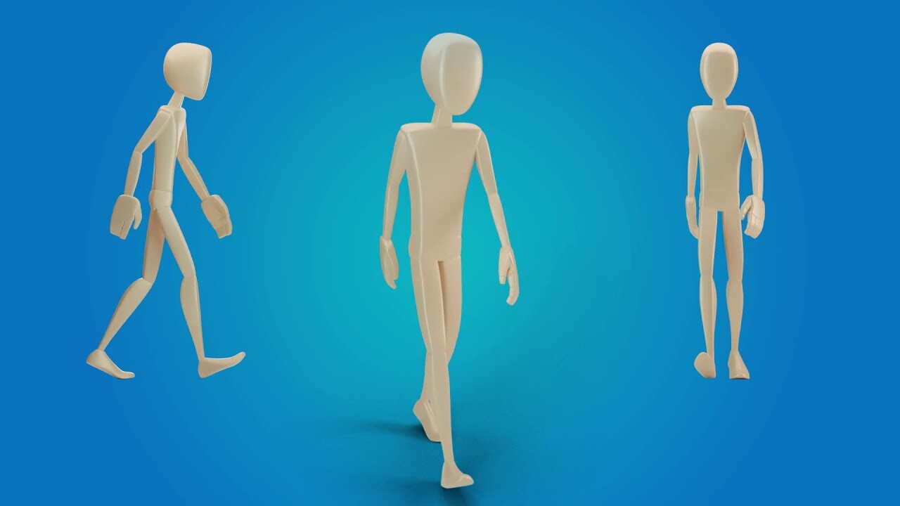 ArtStation - Workshop2 - Walk Cycle Excercise