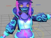 ArtStation - K/DA Akali rig wip
