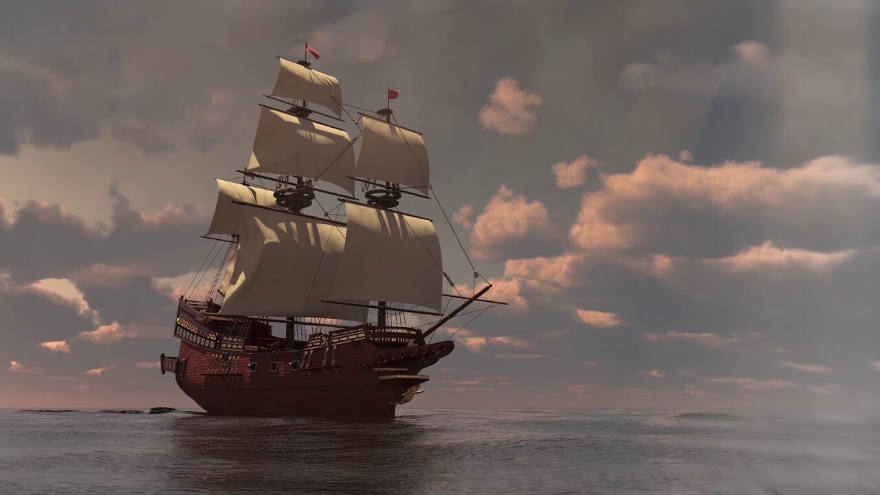 ArtStation - The Endeavour. 3D model from 3D animated short "Voyager"