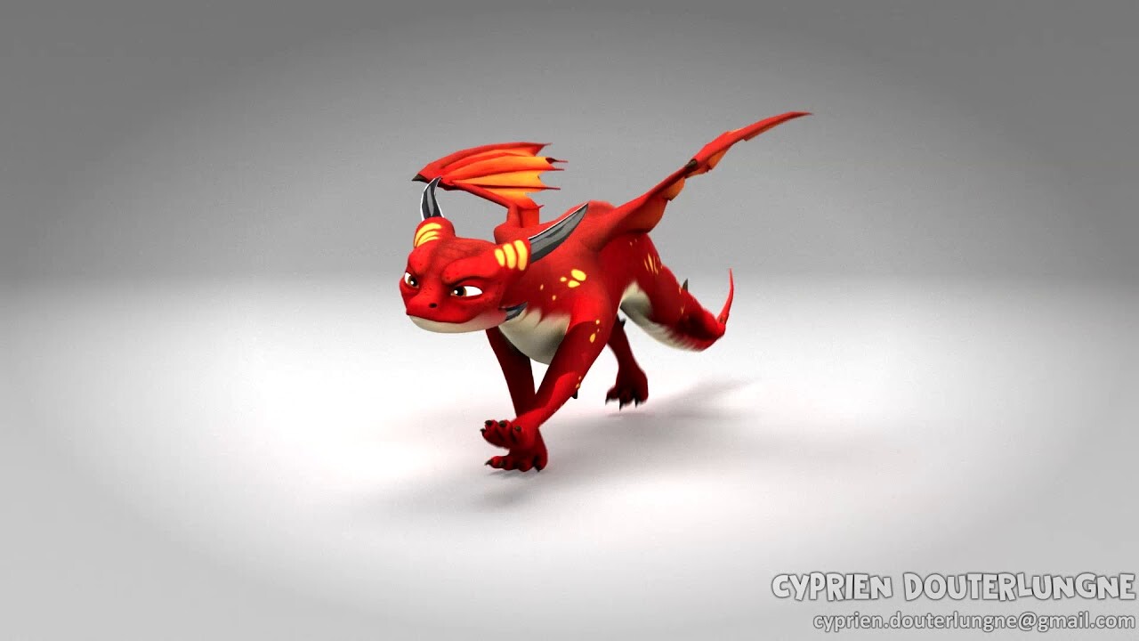 ArtStation - Dragon : Run Cycle
