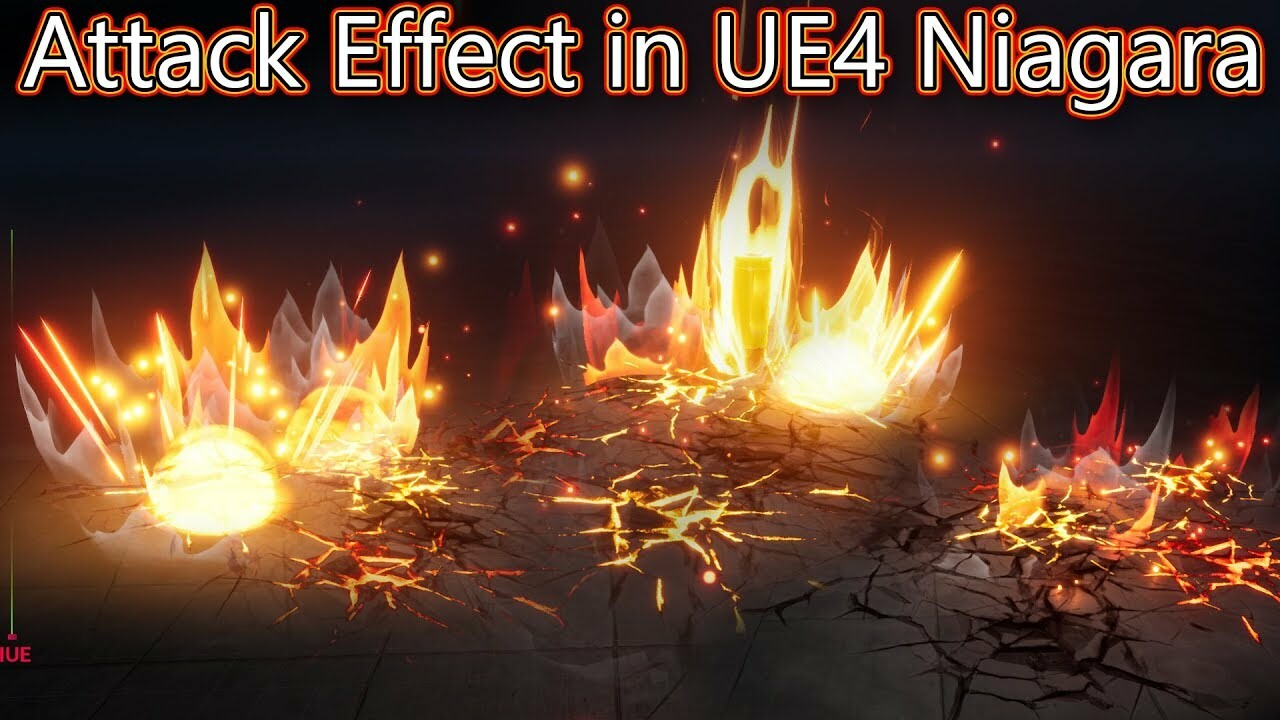 ArtStation - Attack Effect in Unreal Engine Niagara Tutorial