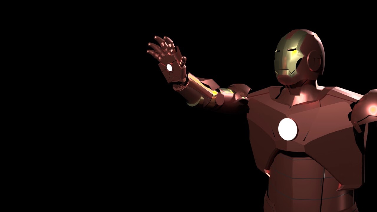 ArtStation - Iron man test animation