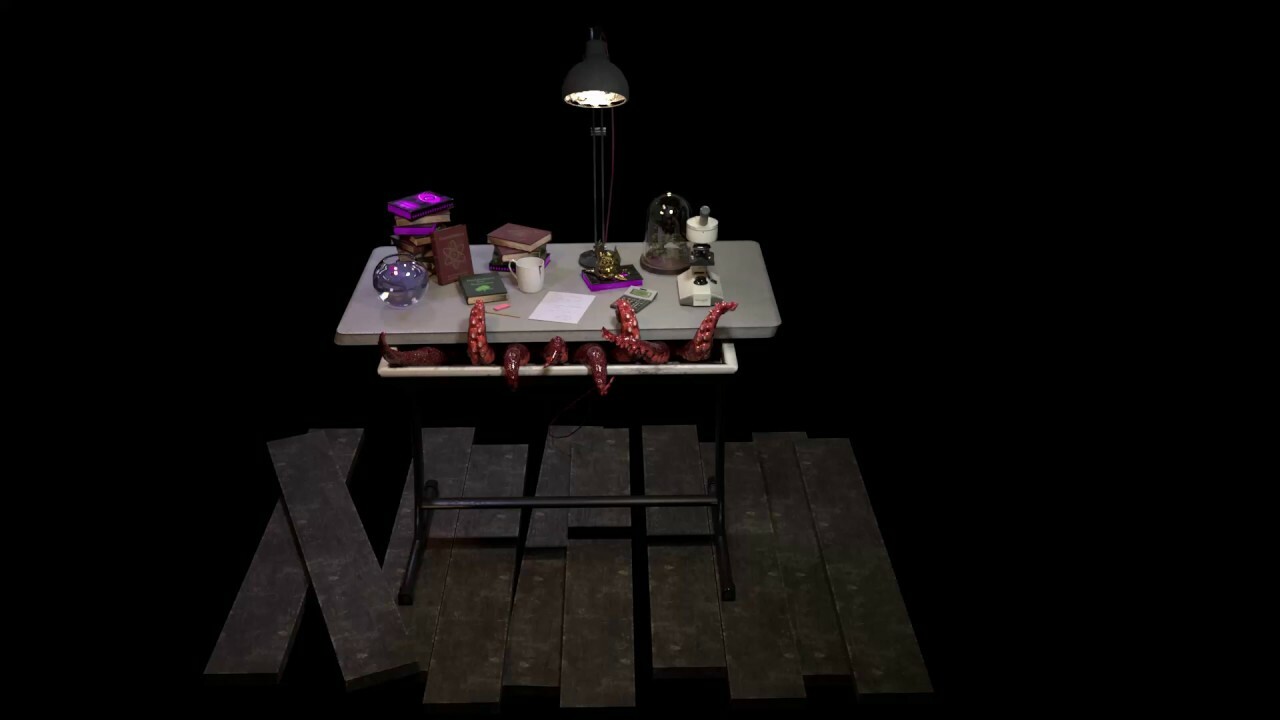 ArtStation - The Scientist's Desk