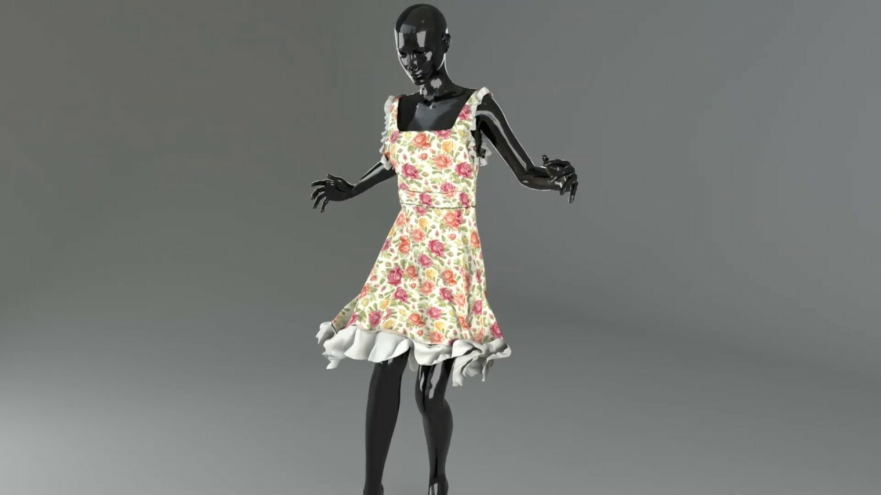 ArtStation - nCloth Simulated Dress