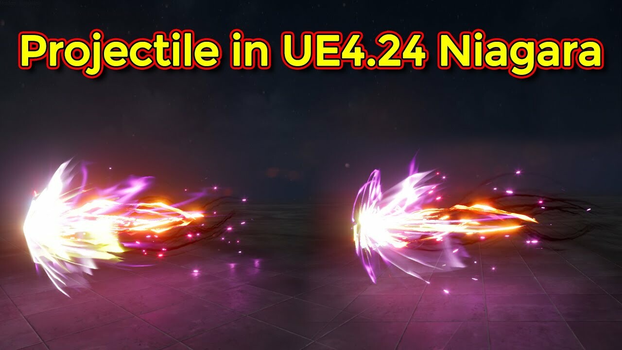 ArtStation - Unreal Engine 4.24 Niagara Tutorial | Projectile Effect