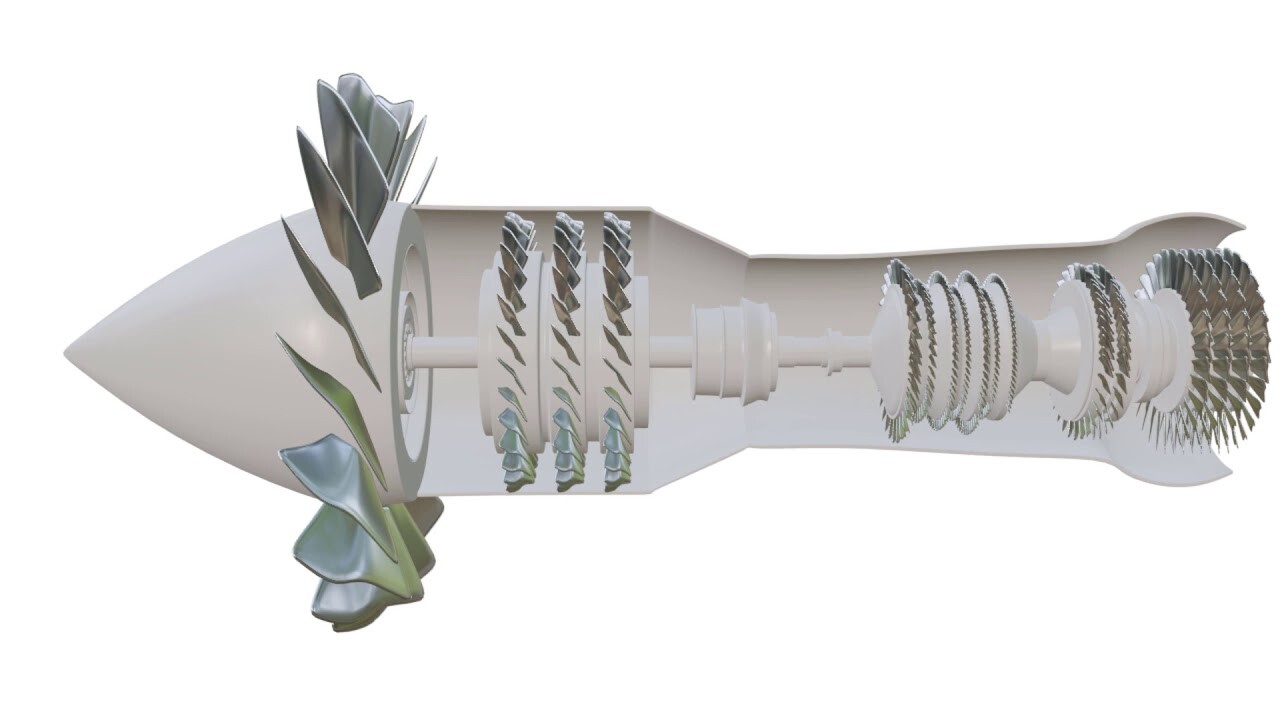 ArtStation - Jet Engine Playblast